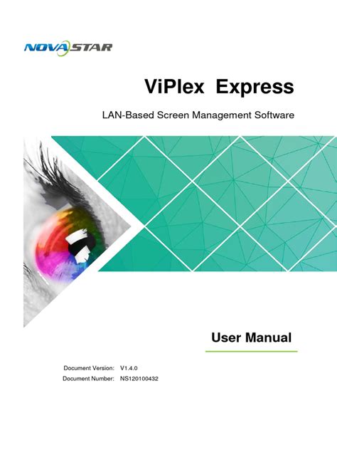 viplex express lan based screen management software user manual v1 4 0