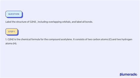 Solved Label The Structure Of C2h2 Including Overlapping Orbitals