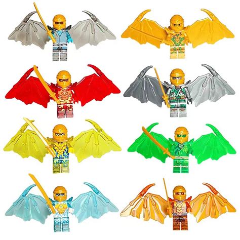 Wings Of The Dragon Flying Phantom Ninjago Minifigures Compatible Lego Movi Set