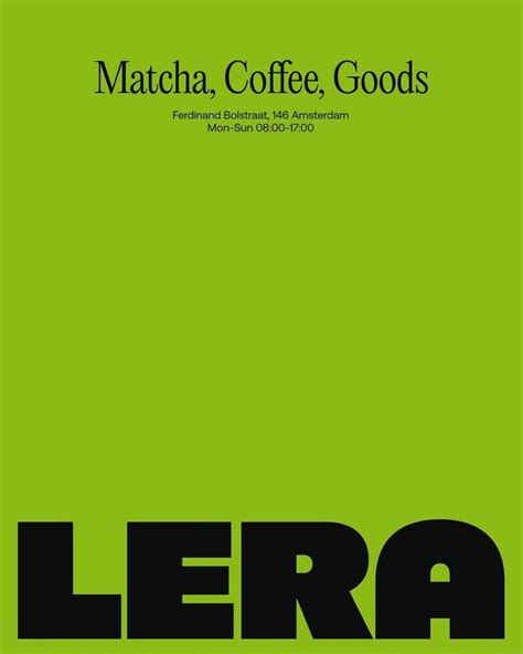 Lera Visual Identity Matcha Packaging Design