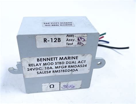 Bennett Marine R 12b Dual Act Relay Module Stbd Max Marine Outlet