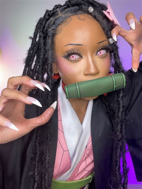 Nezuko Kamado 🎋🌸💖 Female Ninja Cosplay Anime Demon