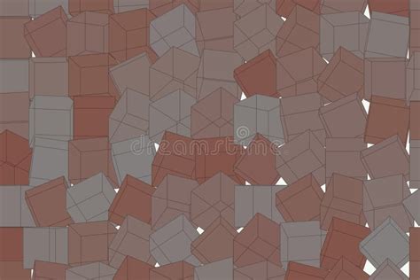 Shape Of Square Rectangle Abstract Background Pattern Messy Vector Repeat And White Stock