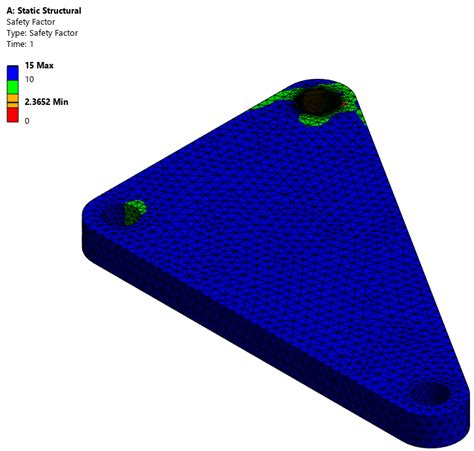 topology optimization of triangular bracket ansys workbench grabcad