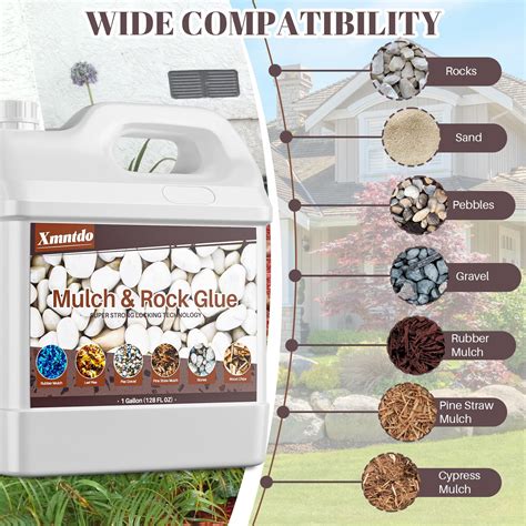 Rock Glue1 Gallon Mulch And Rock Glue For Landscaping Strong Pea Gravel