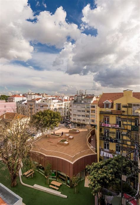 Redbridge School In Lisbon Built Around Existing Building By Arx Portugal