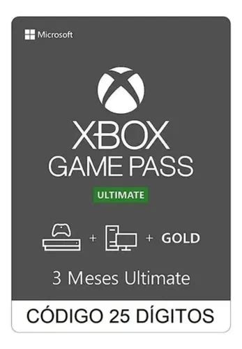 Xbox Game Pass Ultimate 3 Meses Codigo 25 Dígitos Mercadolivre
