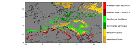 Forest Type Map For Generated From Aggregated ESA CCI Land Cover Download Scientific
