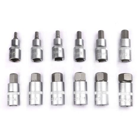 Juego De 12 Dados Allen De 1 2 12 Piezas Dado Hexagonal De 5 22 Mm