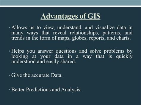 Geographical Information Systems Ppt
