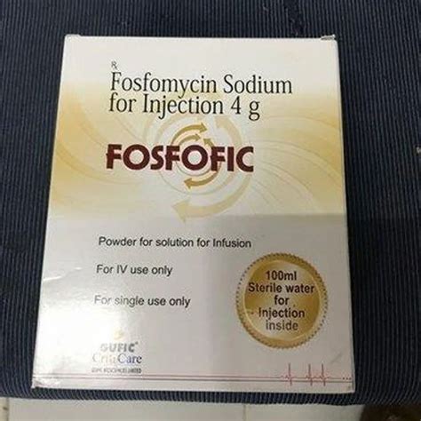 4 G Fosfomycin Sodium For Injection At Rs 1300piece Fosfomycin Sodium Injection In Nagpur