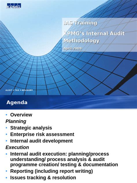 03 0 Kpmg Ia Methodology Pdf Internal Audit Audit