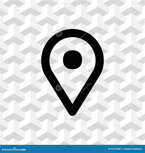 Map Pointer Icon Stock Vector Illustration Flat Design Stock Vector Illustration Of Pointer