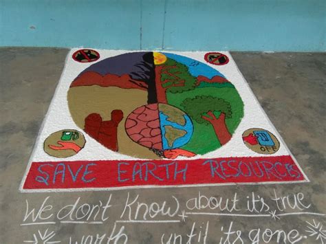 Rangoli Designs With Theme Of Nature