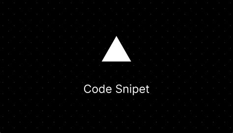 Code Snipet