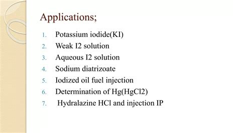 Lecture 19 Titration With Potassium Iodatepptx