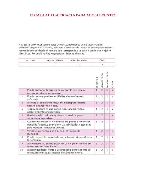 Escala Autoeficacia Pdf
