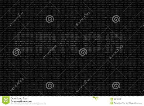 Black And White Binary Computer Code Background With Word Error Stock Illustration