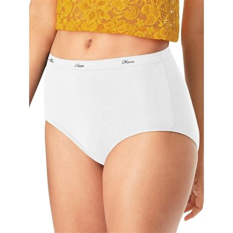 Hanes Womens Cool Comfort Cotton Brief Underwear High Rise