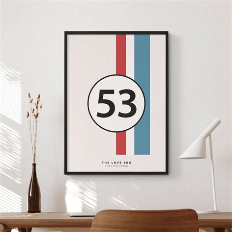 Herbie The Love Bug Movie Poster Digital Download Etsy