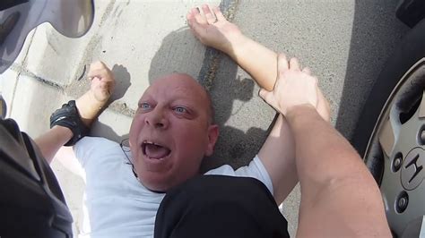Road Rage Against Motoryclist Turns Physical Youtube