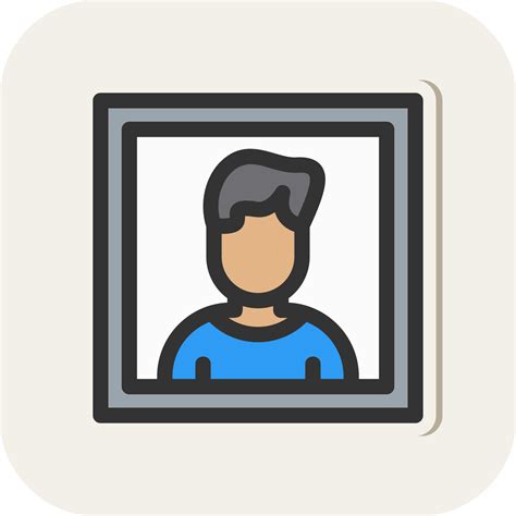 Passport Photo Vector Icon Design 20157337 Vector Art At Vecteezy