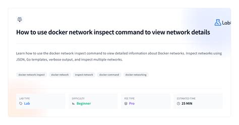 How To Use Docker Network Inspect Command To View Network Details Labex