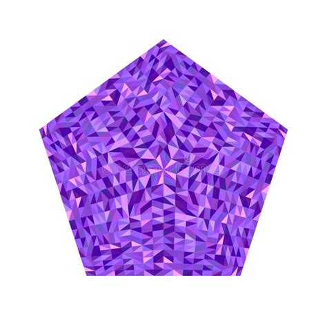 Abstract Geometrical Isolated Tiled Mosaic Polygon Symbol Stock Vector Illustration Of Logo