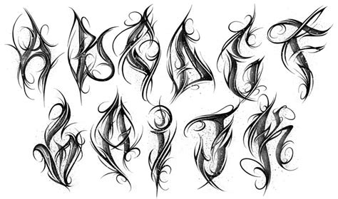 How To Draw Tribal Letters