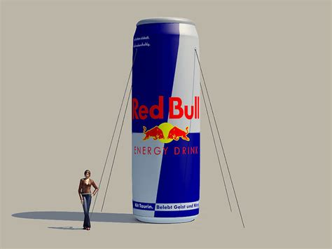 Giant Inflatable Red Bull Can