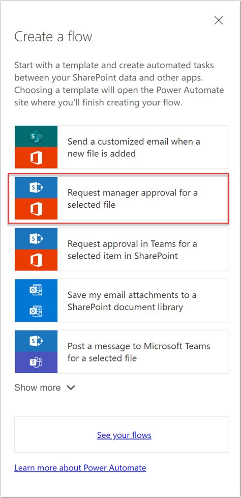 Power Automate Request Manager Approval For A Selected File Part I
