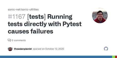 Tests Running Tests Directly With Pytest Causes Failures Issue Sonic Net Sonic