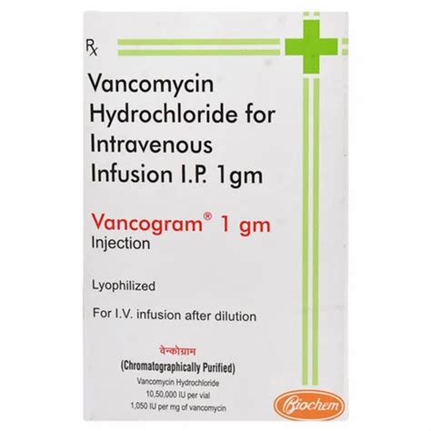 Vancomycin 1000mg Vancogram 1gm Injection At Rs 500 Vial In Mumbai