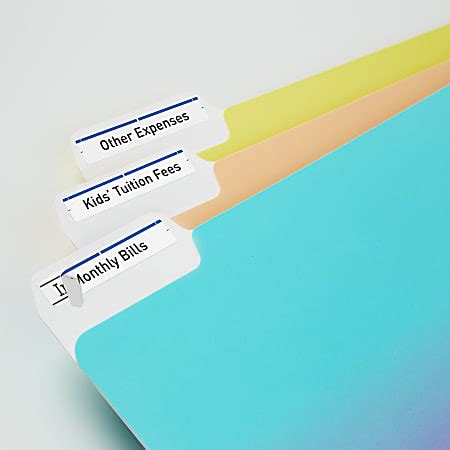 Avery TrueBlock File Folder Labels With Sure Feed Technology 5766