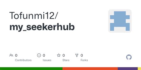 GitHub Tofunmi12 My Seekerhub