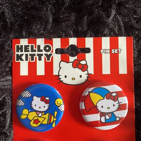 Hello Kitty Accessories Hello Kitty Pin Set 4 Pins Poshmark