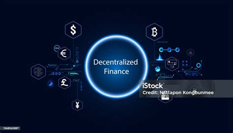 추상 기술 Ui 미래 개념 Hud 인터페이스 홀로그램 요소 디지털 데이터 차트 통신 하이테크 미래 디자인 배경에 분산 금융 탈