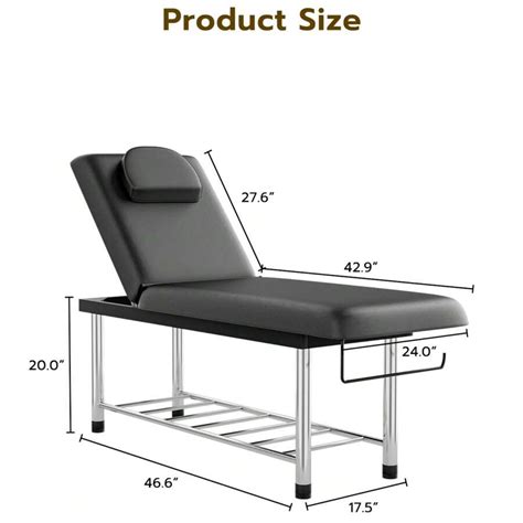 Professional Massage Table Stationary 550lbs Heavy Duty Spa Tattoo Bed