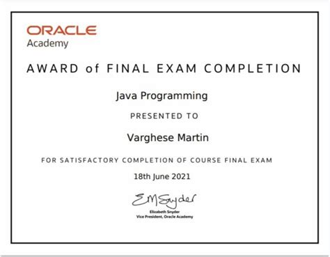Oracle Javaprogramming Varghese Martin