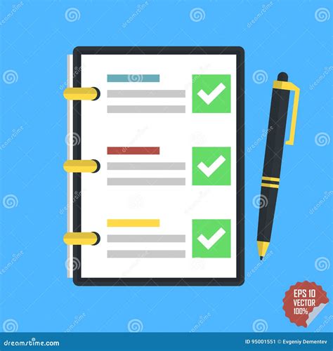 Clipboard With Green Tick Checkmarks Checklist Complete Tasks To Do