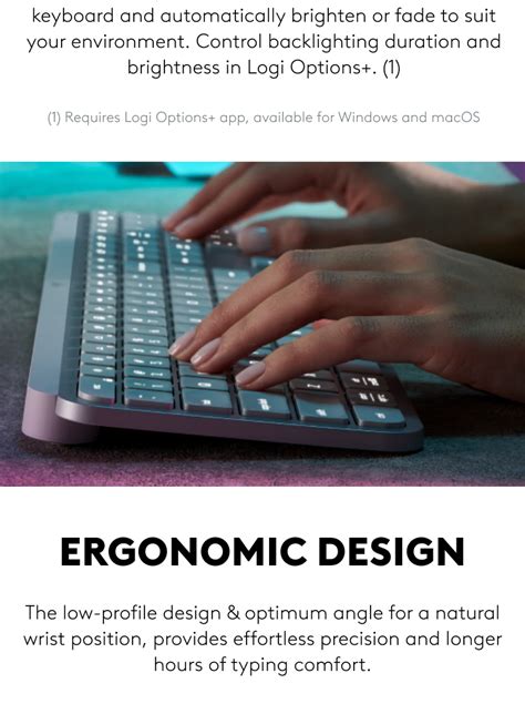 Logitech Mx Keys S Wireless Keyboard Low Profile Fluid Precise Quiet Typing Programmable Keys