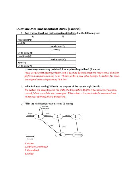 Practice Exam 2012 Advanced Database Systems Questions And Answers