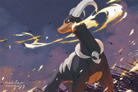 Houndoom Pokemon Drawn By Mokuzou Moku Ssbu Danbooru