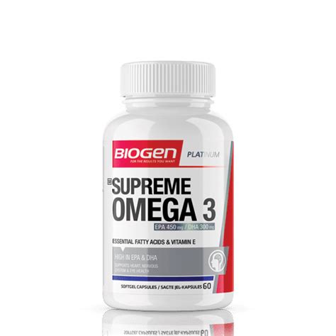Купить Biogen Supreme Omega 3 60 капс в Барнауле интернет магазин