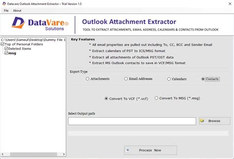 How To Extract Outlook Attachments With Datavare Software