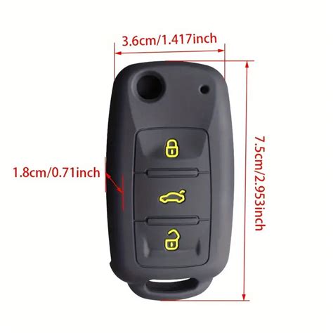 シリコーン車のキーケースキーカバー Vw アップポロ用ゴルフ 6 パサート B5 トゥーラン用 用シュコダ用ファビ Temu Japan