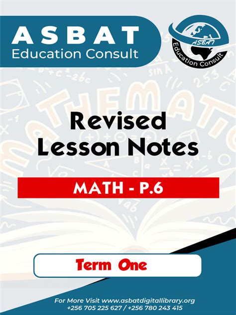 P6 Mtc Revised Lesson Notes Asbat Educ Consult Term 1 2024 Advert