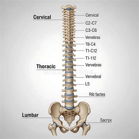 Vertebrae Numbers Chart