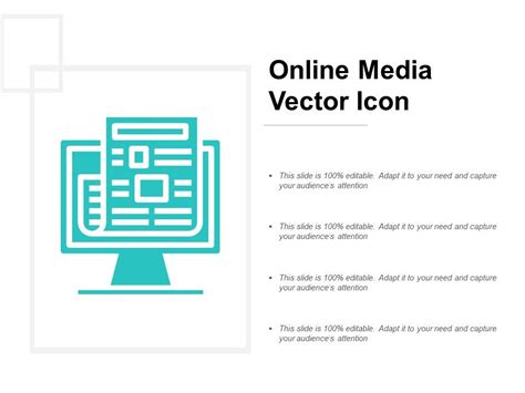 Online Media Vector Icon Ppt Powerpoint Presentation Model Ideas