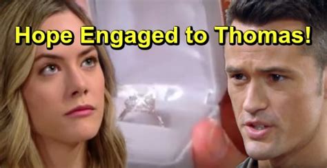 The Bold and the Beautiful Spoilers: Hope Engaged, Accepts Thomas Proposal After Steam Make Love ...